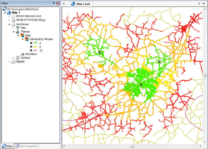 How to create isochrones