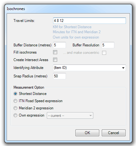 How to create isochrones