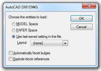 AutoCAD Drawing (*.dxf;*.dwg)