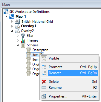 Demote (Schema Column) (Command)