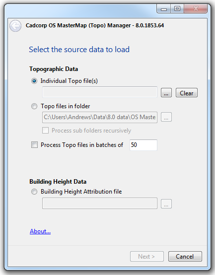 OS MasterMap Manager