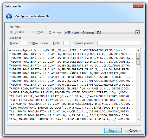 Insert Points from CSV File (Command)
