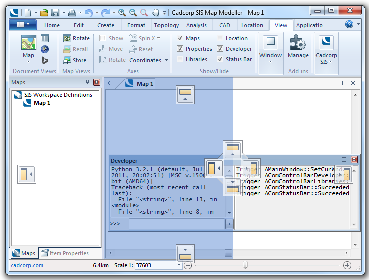 Developer Control Bar