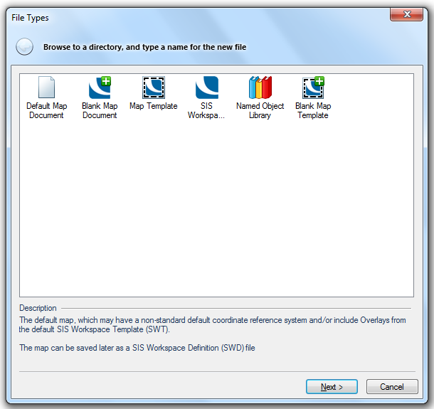SIS Workspace Definition (SWD)