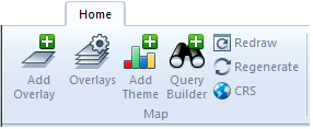 Home tab command groups