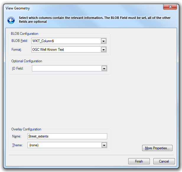 Creating and editing geometry items using Well Known Text