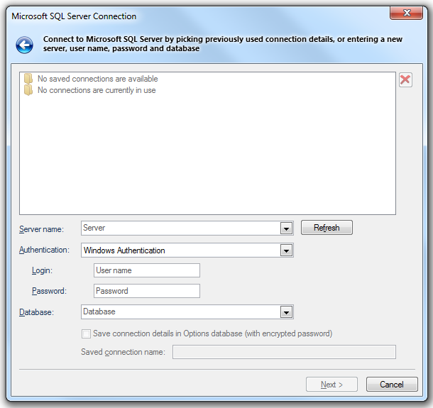 Microsoft SQL Server Spatial Dataset