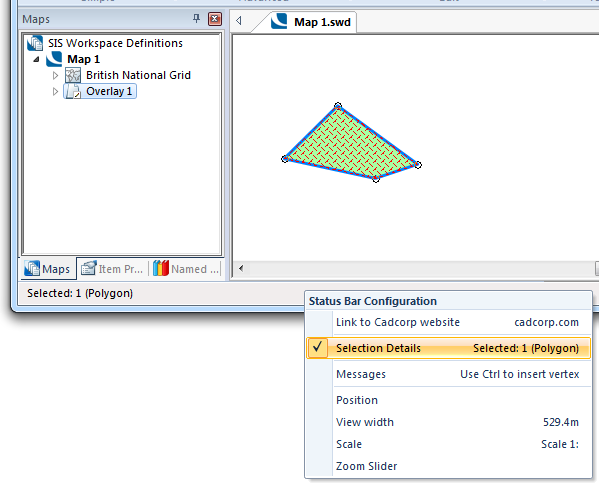 Status Bar Configuration Options