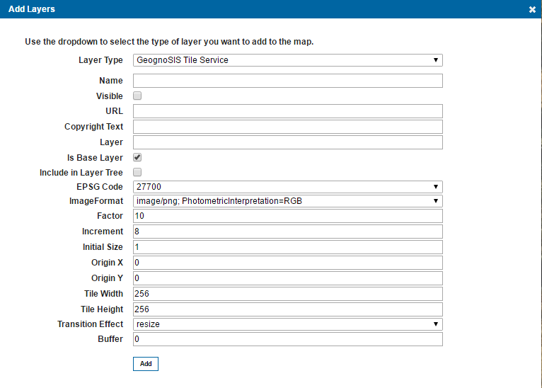 GeognoSIS Tile Service