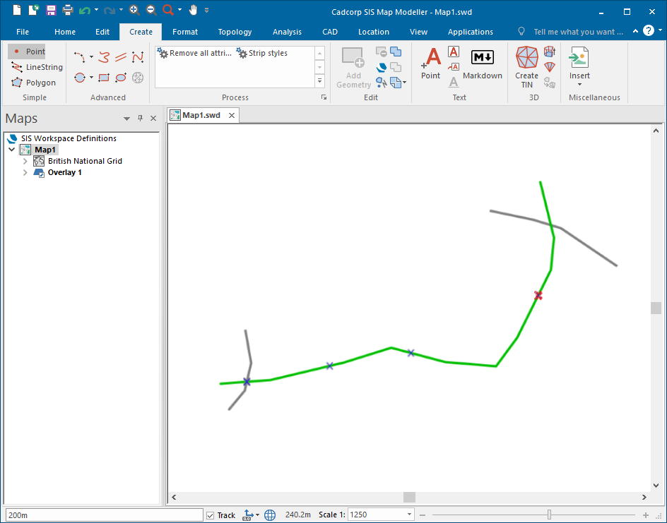 Linear (measure positions along a path)