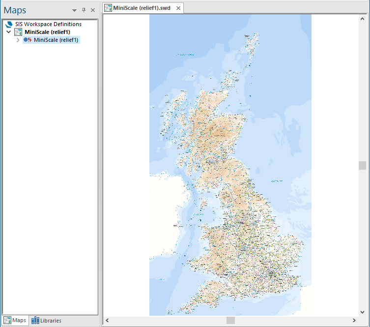 File menu - Map Templates (SIS Desktop 9)