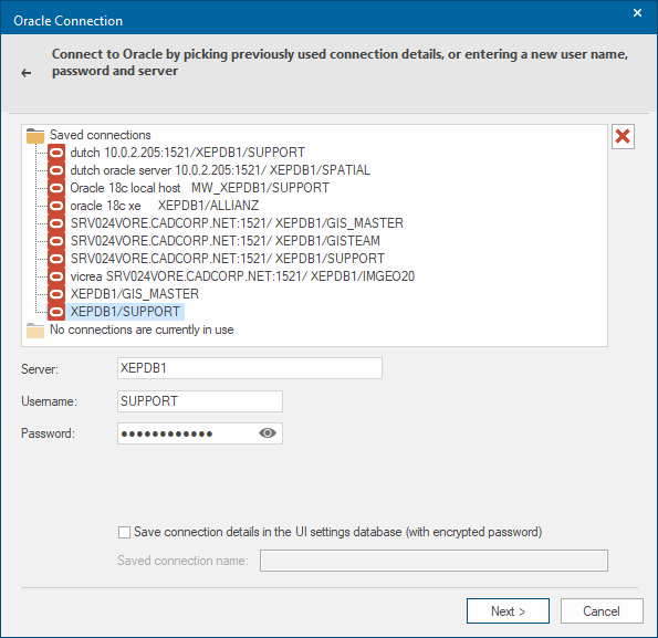 Oracle Spatial (Overlay type)