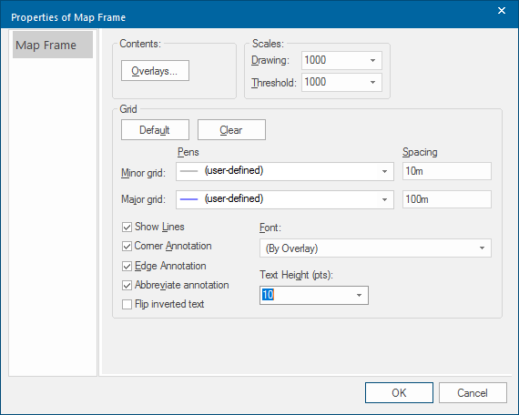 Add Orthogonal Grid- Print Templates