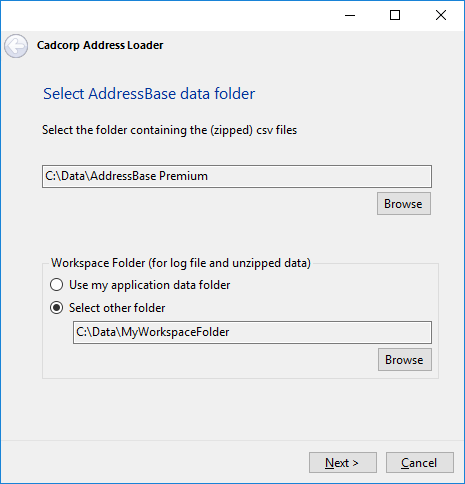 AddressBase Premium data