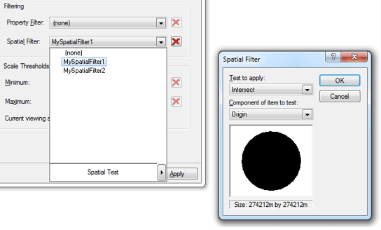 Using an Overlay Spatial Filter