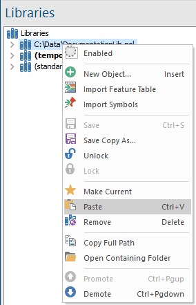 Working with Named Object Libraries
