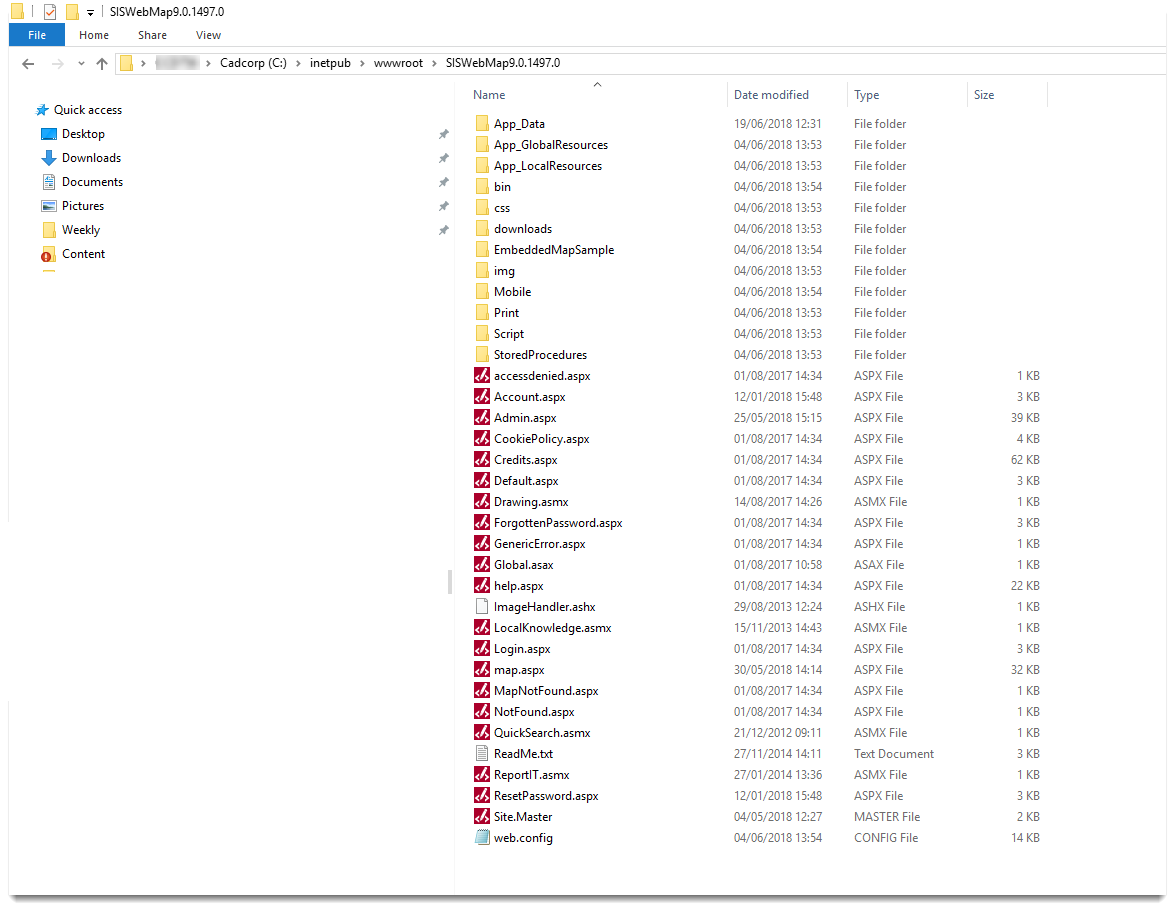 What is installed - Folder and File Structure