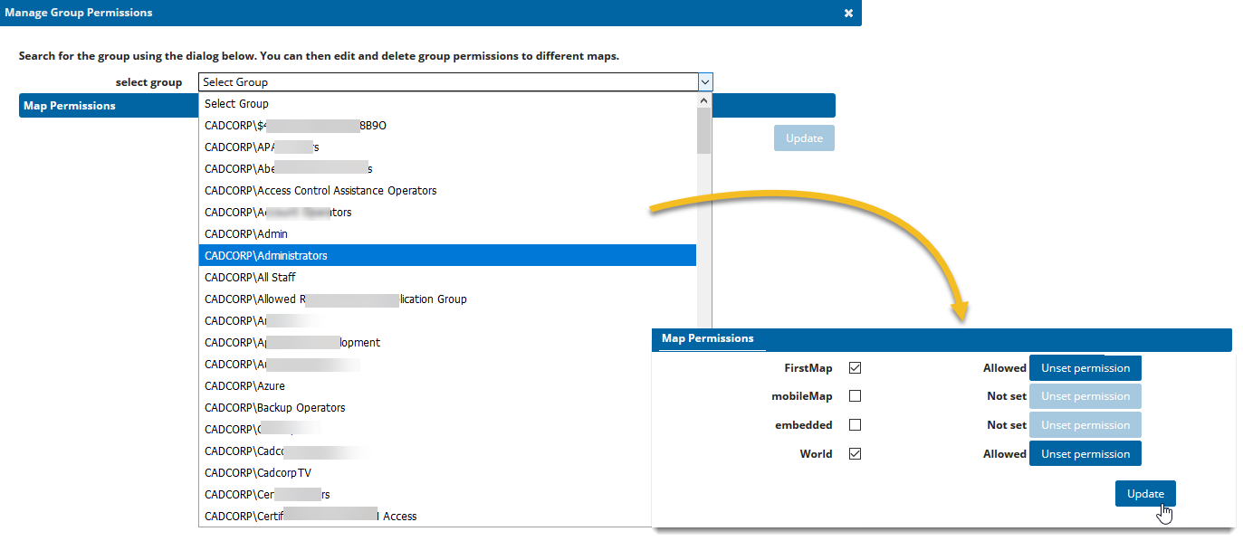 Manage Group Permissions