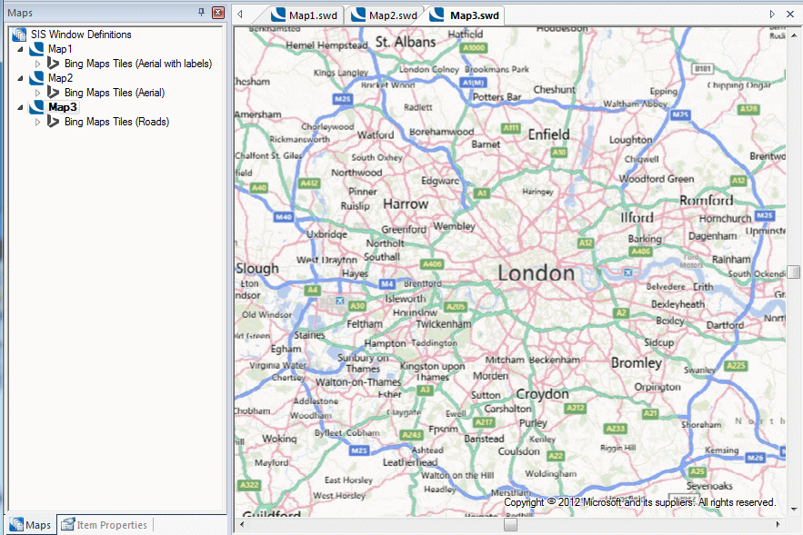 Bing Maps Tiles (Roads)