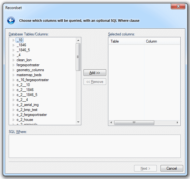 PostgreSQL (for View Geometry database)
