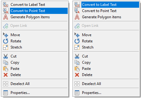 Convert text types