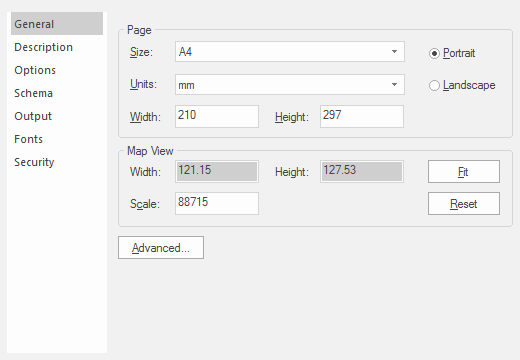 Publish to PDF General Settings