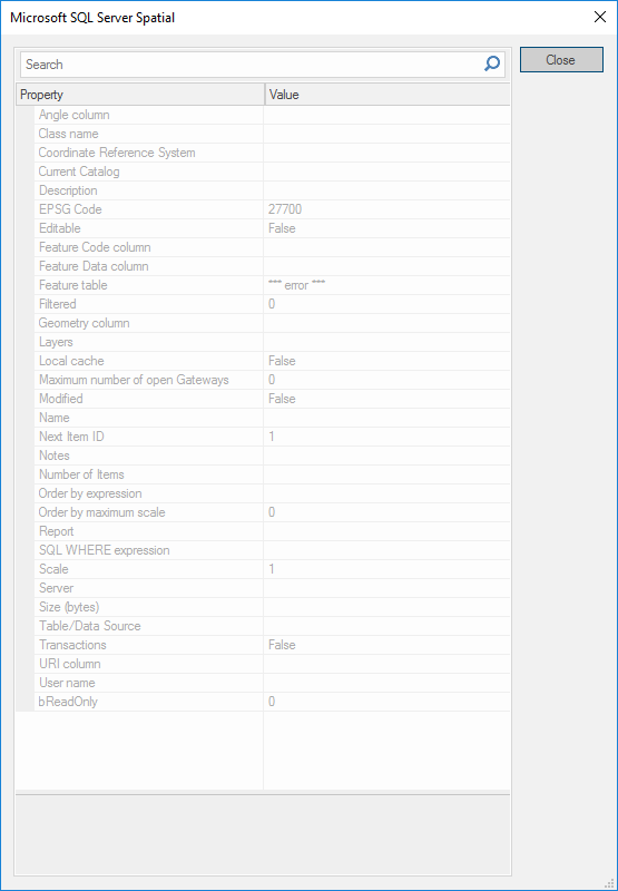 Microsoft SQL Server Spatial (Overlay type)