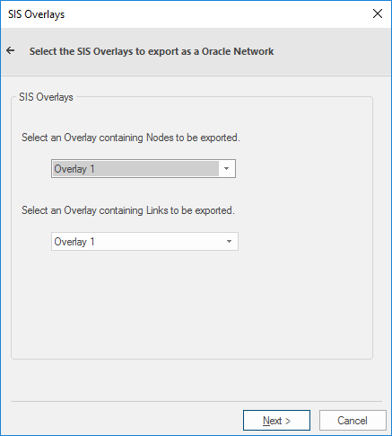 Export to Server (Oracle Network Model)