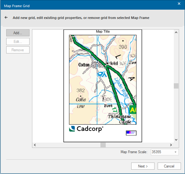 Add Orthogonal Grid- Print Templates