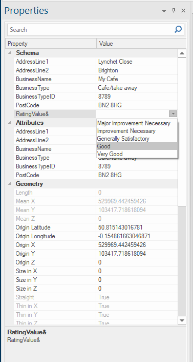 Schema Options Property