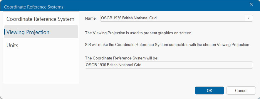 Selecting the Coordinate Reference System