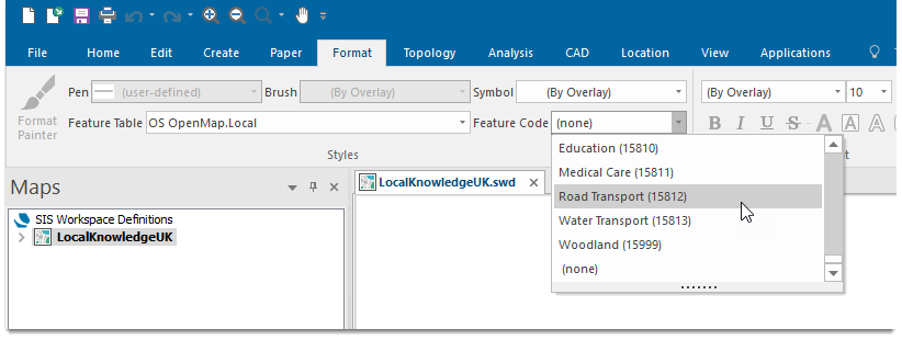 Assigning Feature Codes to your own items