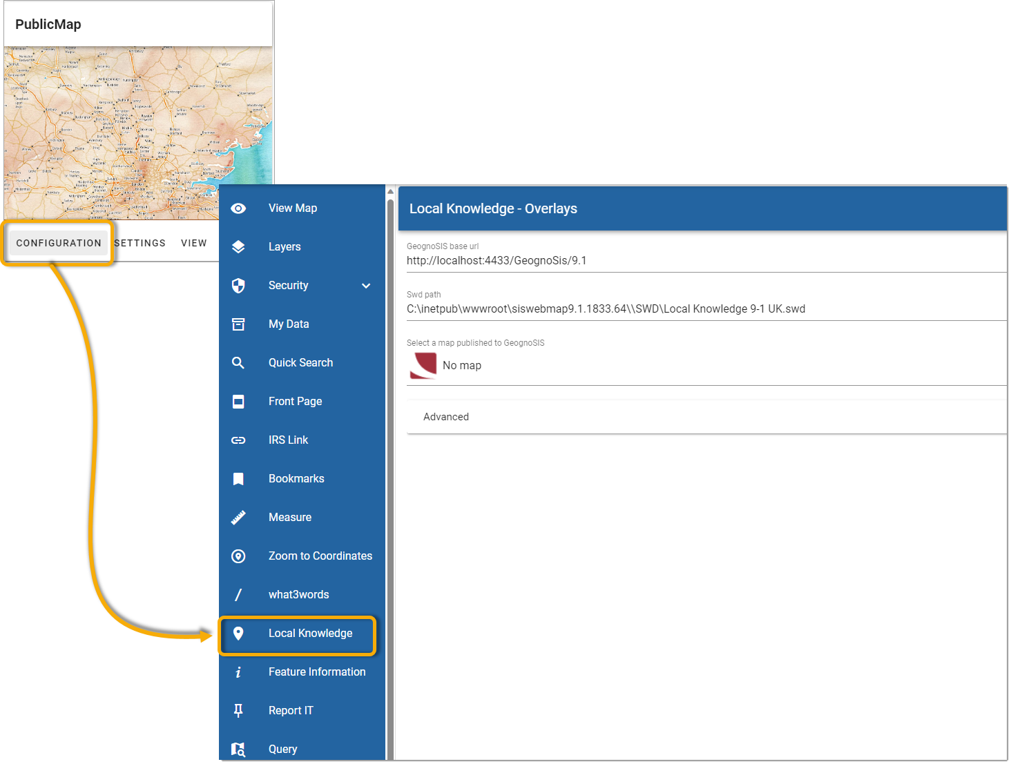 Local Knowledge-Templates