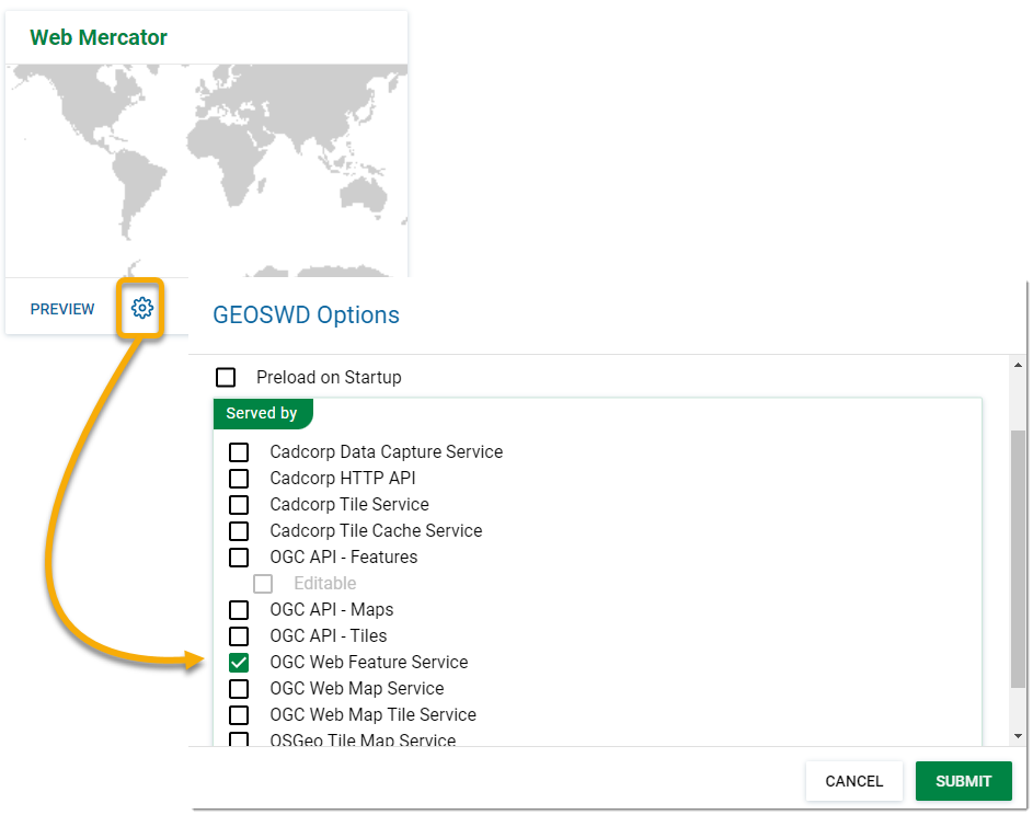 Set up and use OGC Services