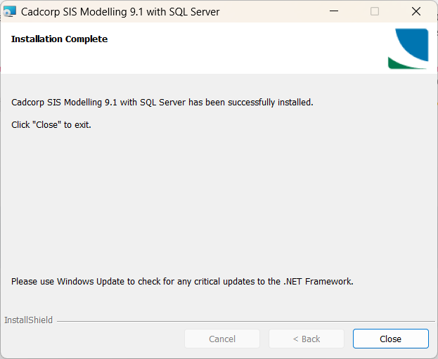 Installing Cadcorp Workload Modeller