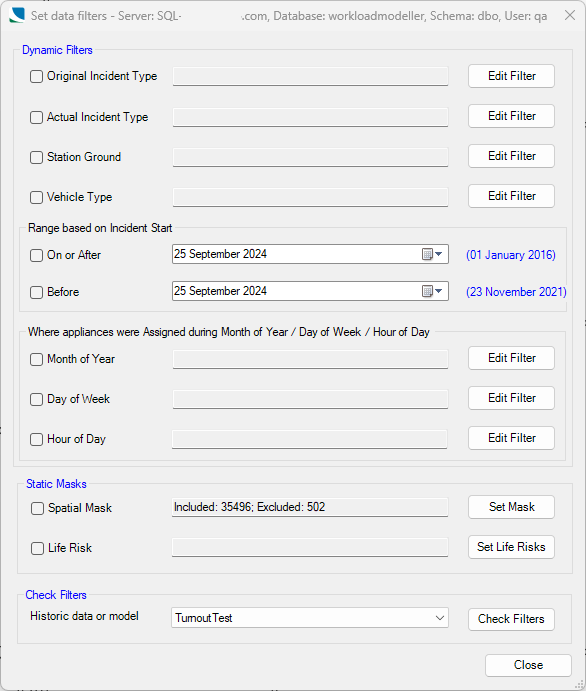 Analysis using Filters